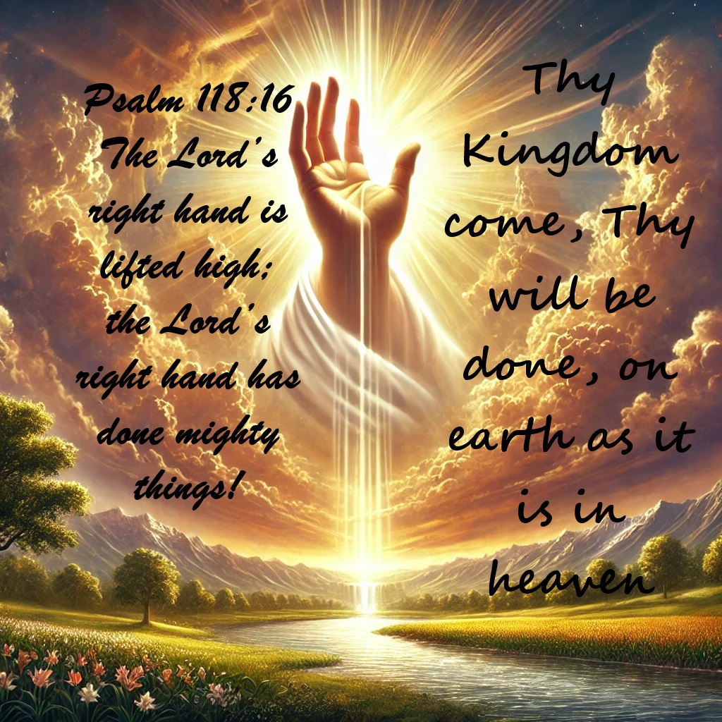 The Lord’s Right Hand Is Lifted High! (Psalm 118) – The Lord's Prayer ...